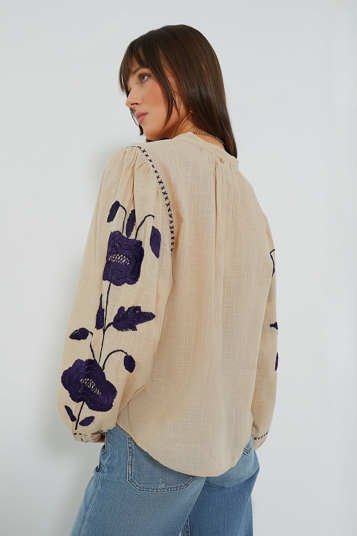 Cream Isla Blouse | Antik Batik