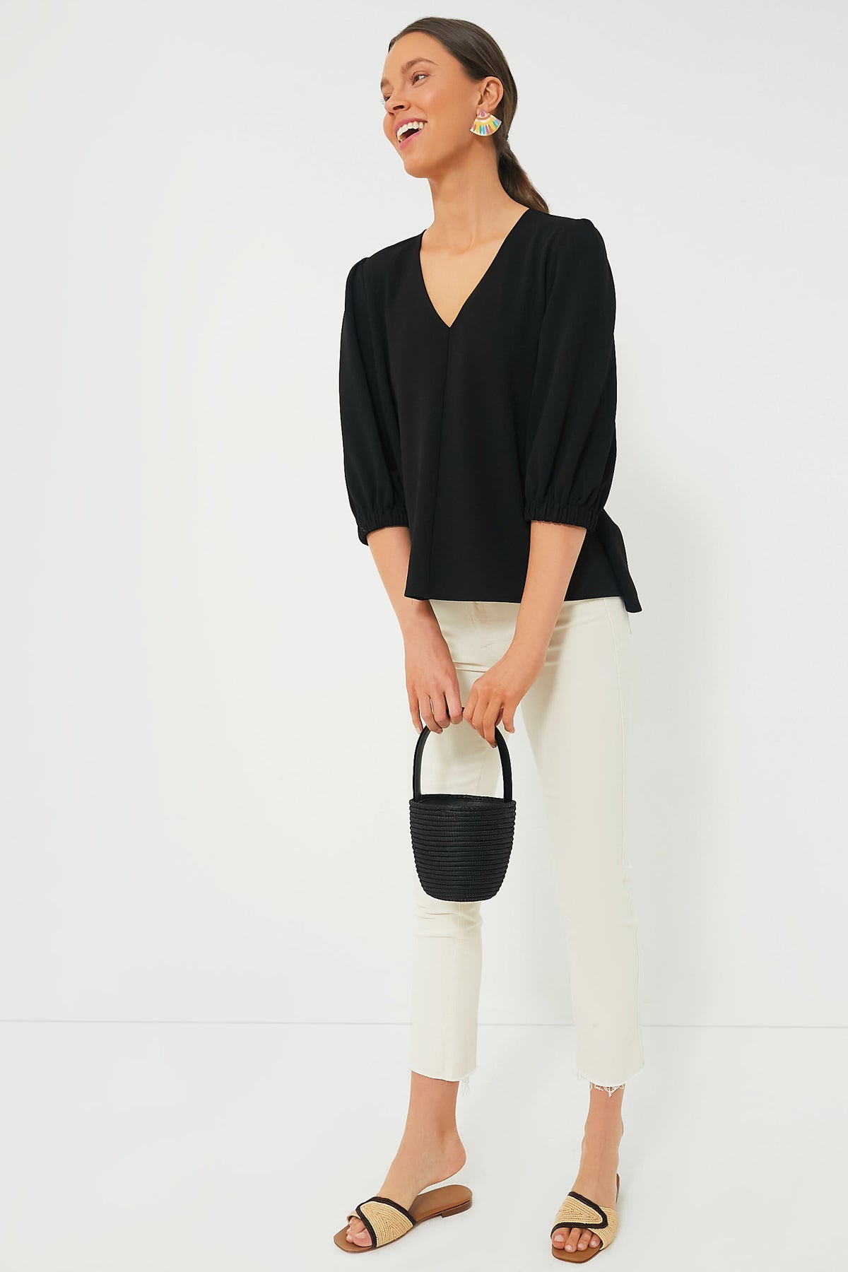 Nude and Brown Volakas Flats | Le M