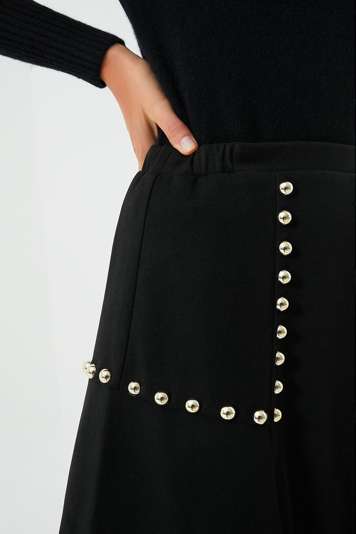 Gold Stud Mod Mini Skirt | Tuckernuck